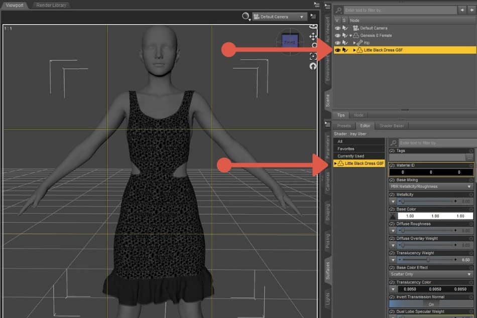 How to view the UV maps in Daz Studio? - Nelmi3D
